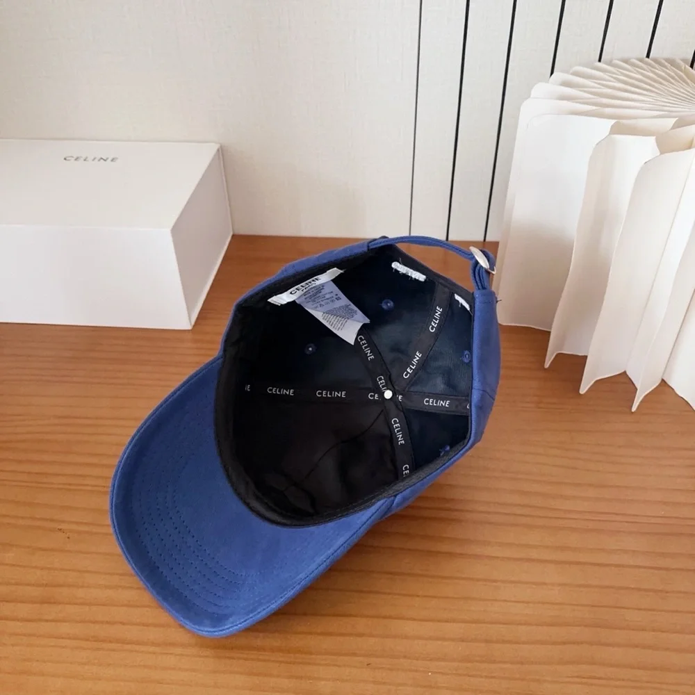 Celine. | Accessories | Celine Triomphe Blue Baseball Cap | Poshmark